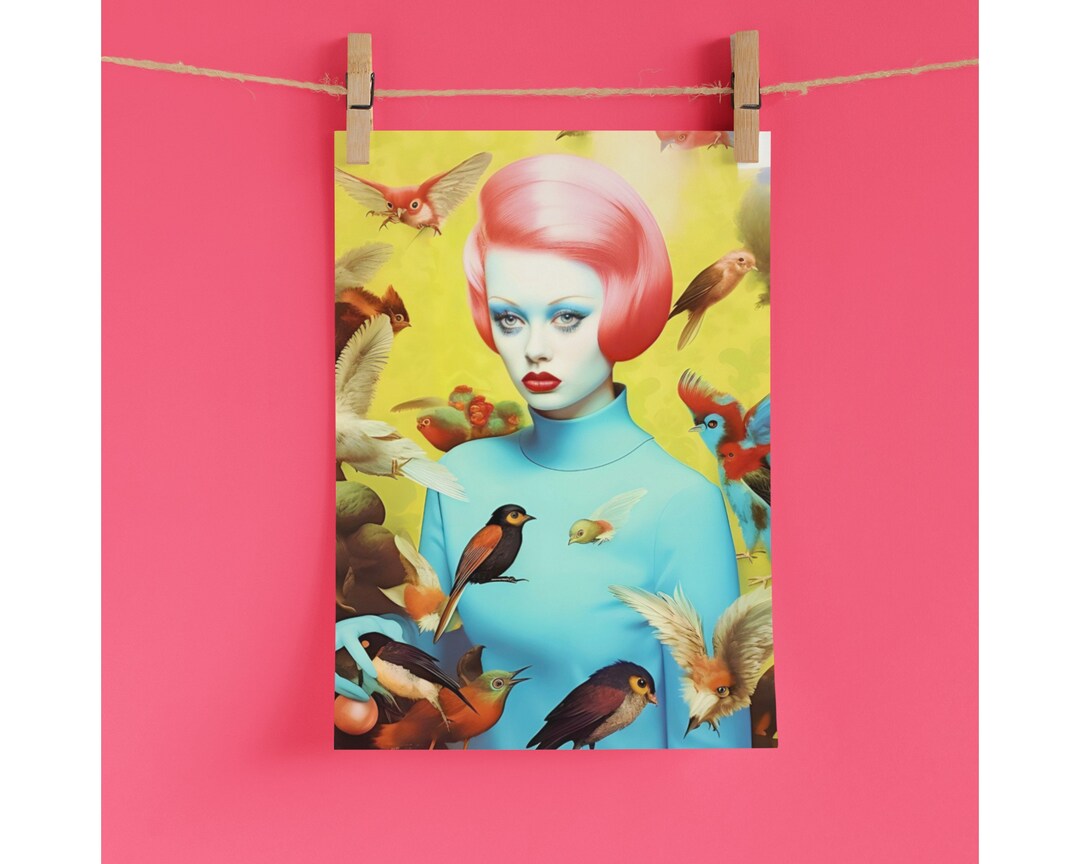 Pop Art Weird Kitsch Print, Kitsch Art, Quirky Wall Art, Retro Home ...