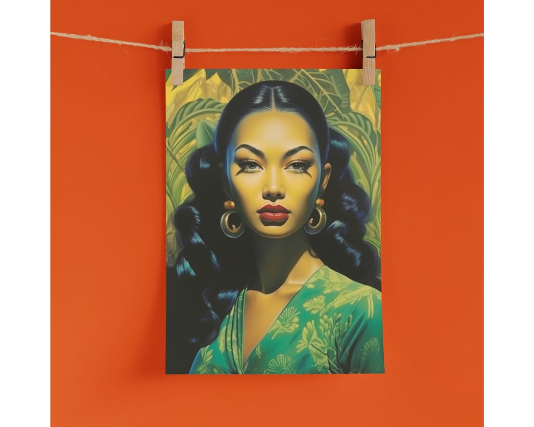 Mid Century Modern Kitsch Print of Aven - Wall Art, Valdimir ...