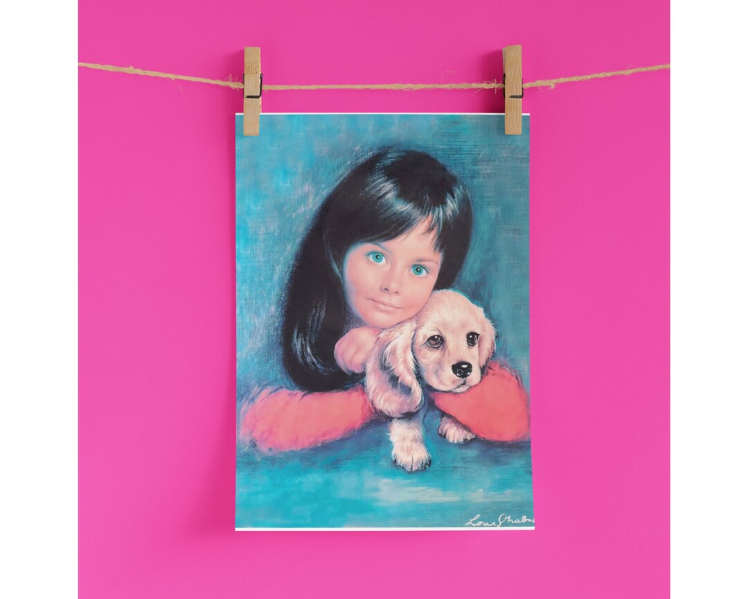 Vintage Louis Shabner Print, Kitsch Mid Century Modern, Retro Home ...