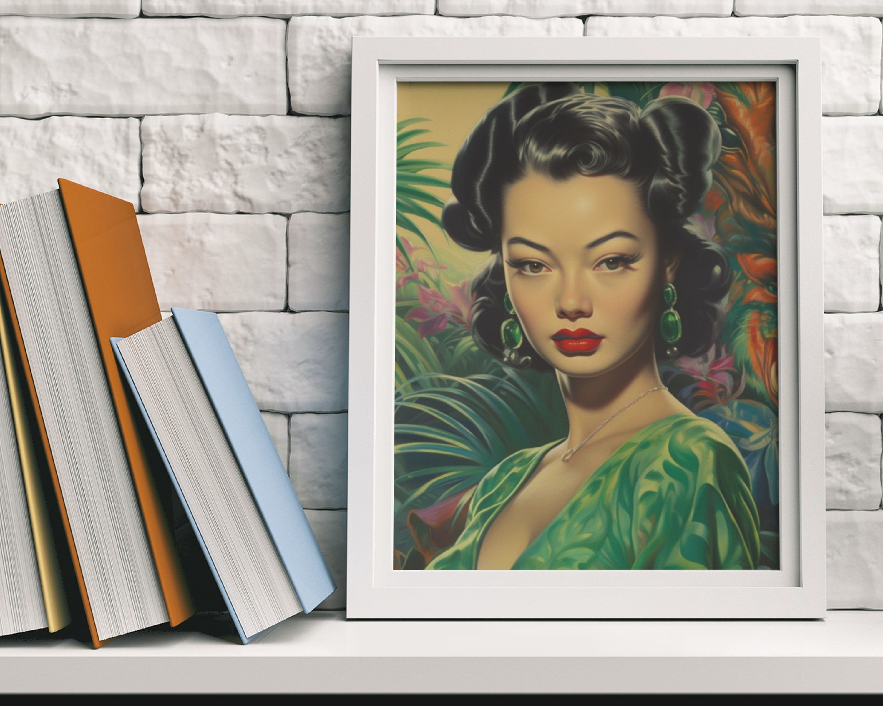 Mid Century Modern Kitsch Print of Valentina Wall Art, Valdimir ...