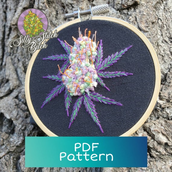 Cannabis Plant PDF Pattern - Etsy