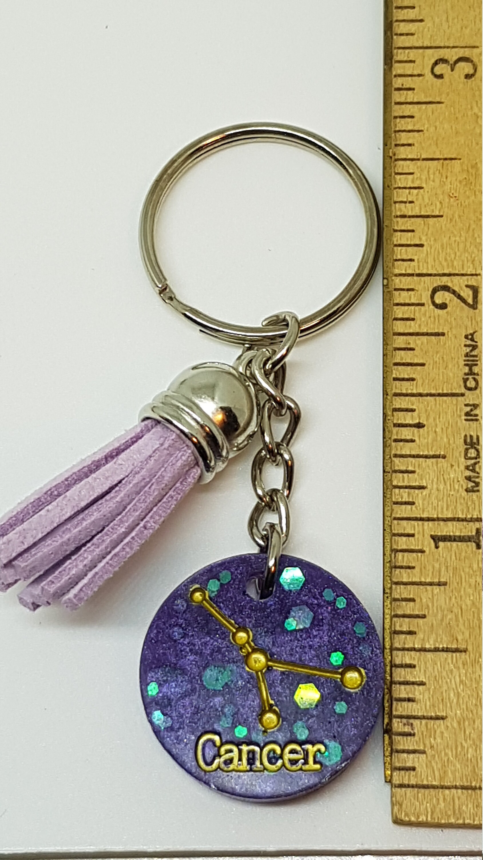 Cancer Keychain Astrology Gift for Cancer Zodiac Gift for - Etsy