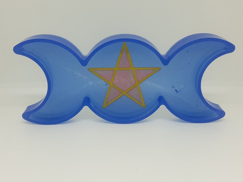 Moon Phase Tray Moon Tray Moon Phase Pentagram Dish Triple - Etsy