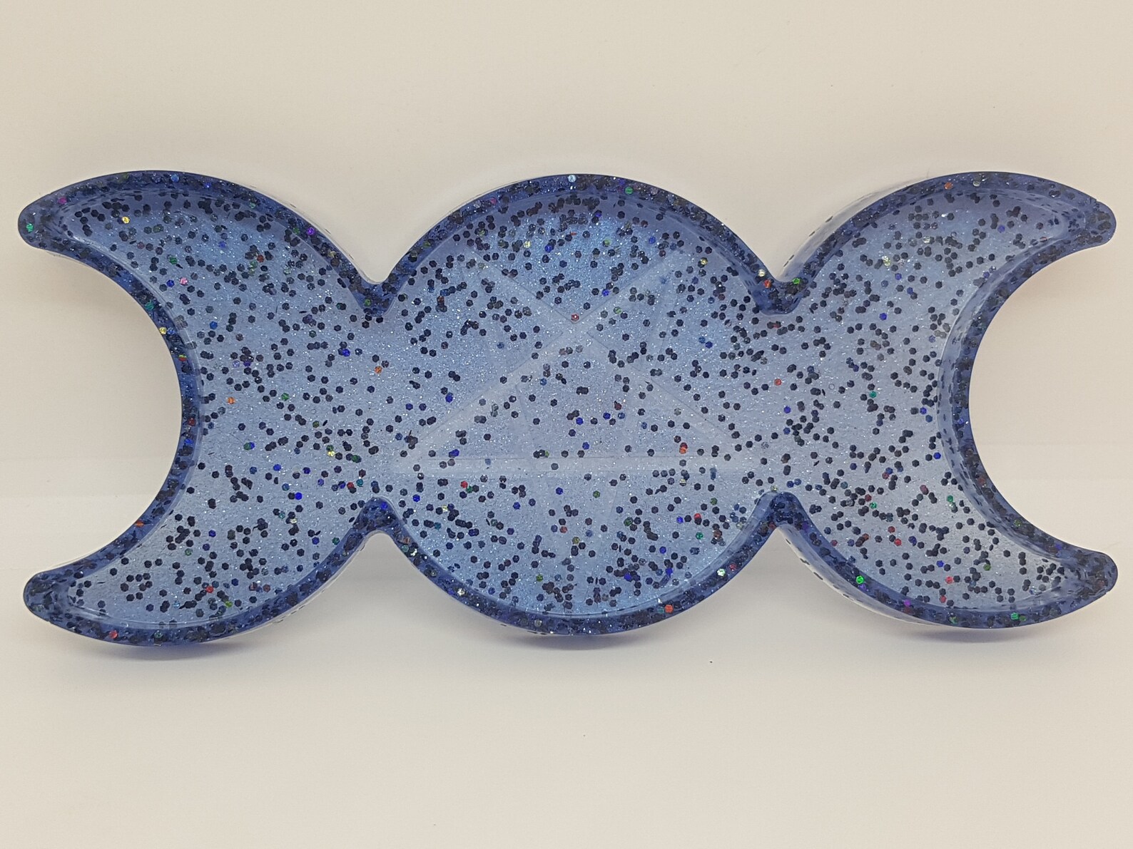 Moon Phase Tray, Moon Tray, Moon Phase Pentagram Dish, Triple Moon Tray ...