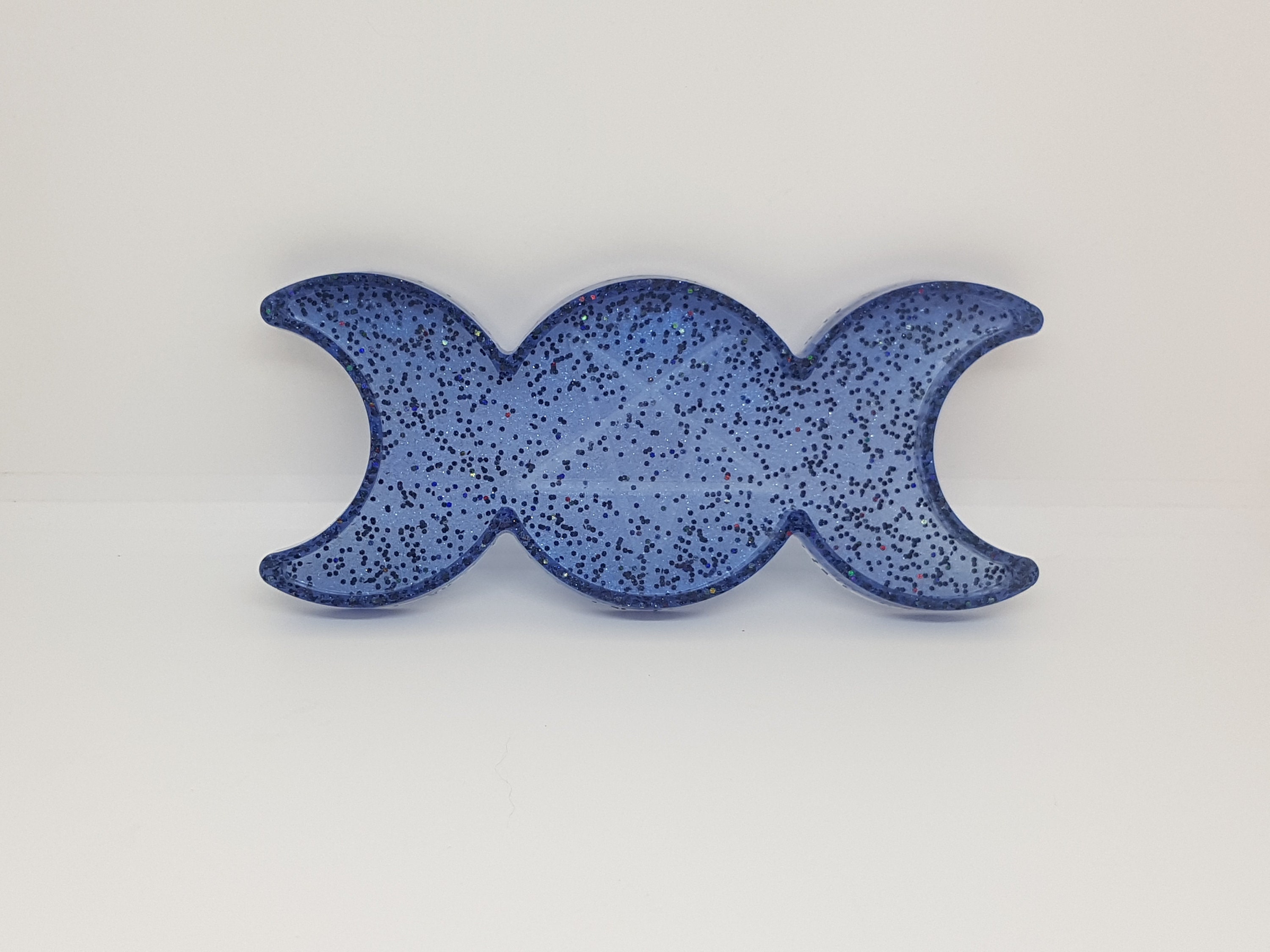 Moon Phase Tray, Moon Tray, Moon Phase Pentagram Dish, Triple Moon Tray ...