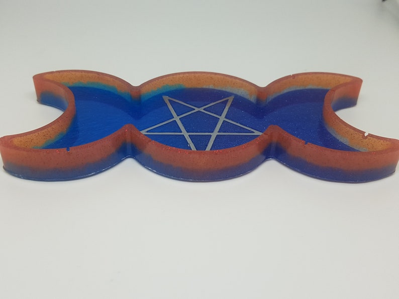 Moon Phase Tray Moon Tray Moon Phase Pentagram Dish Triple - Etsy
