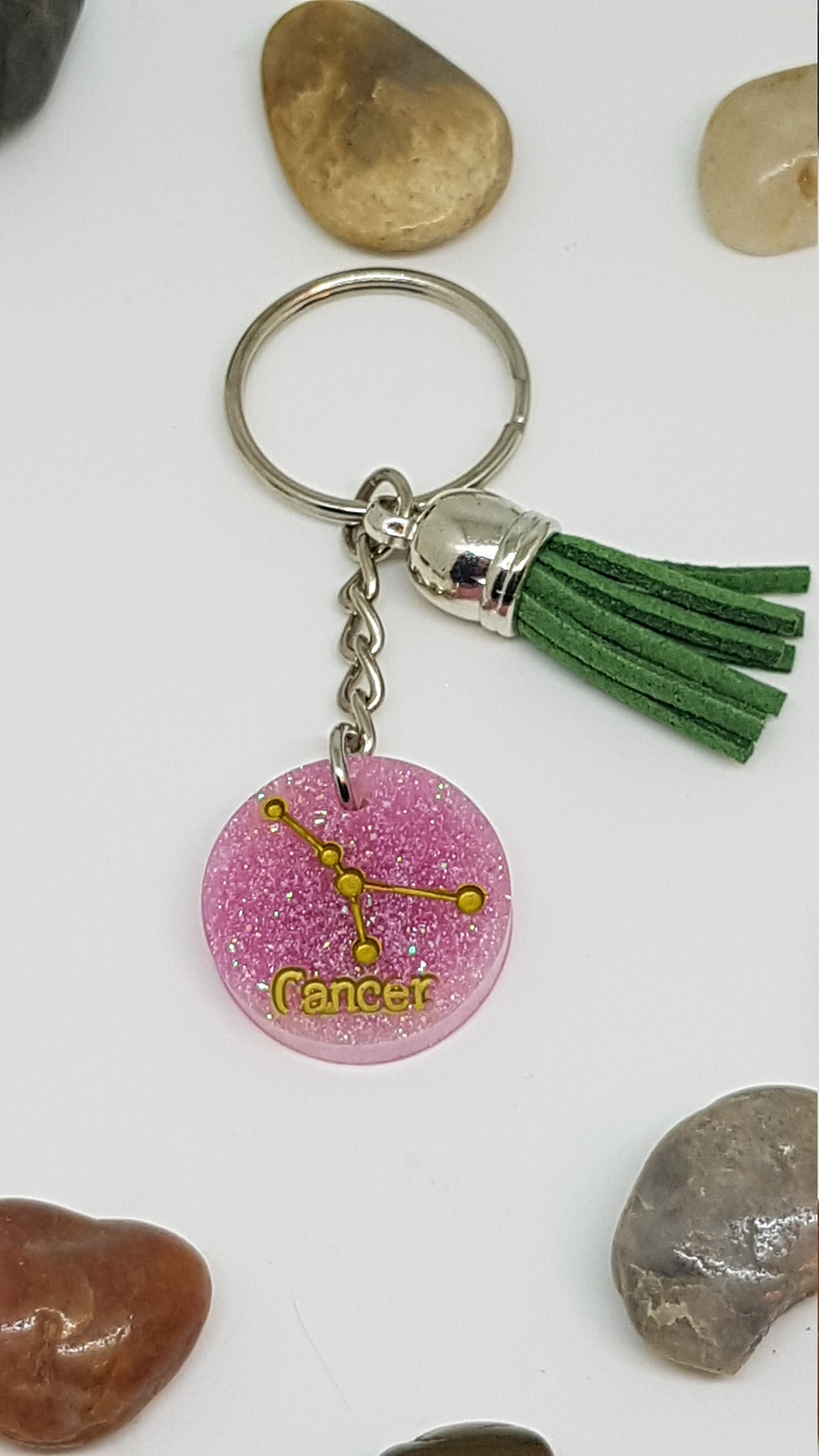 Cancer Keychain Astrology Gift for Cancer Zodiac Gift for | Etsy