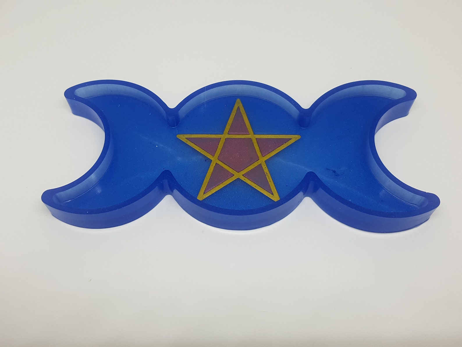 Moon Phase Tray Moon Tray Moon Phase Pentagram Dish Triple - Etsy