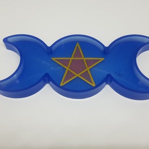 Moon Phase Tray Moon Tray Moon Phase Pentagram Dish Triple - Etsy