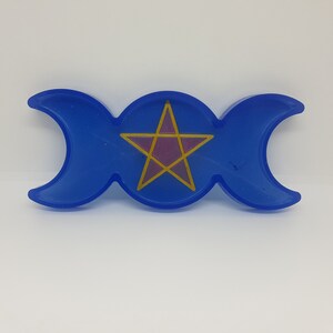 Moon Phase Tray Moon Tray Moon Phase Pentagram Dish Triple - Etsy