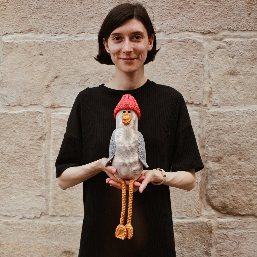 Crochet Seagull Plush Toy, Amigurumi Gull, Soft Bird Toy - Etsy