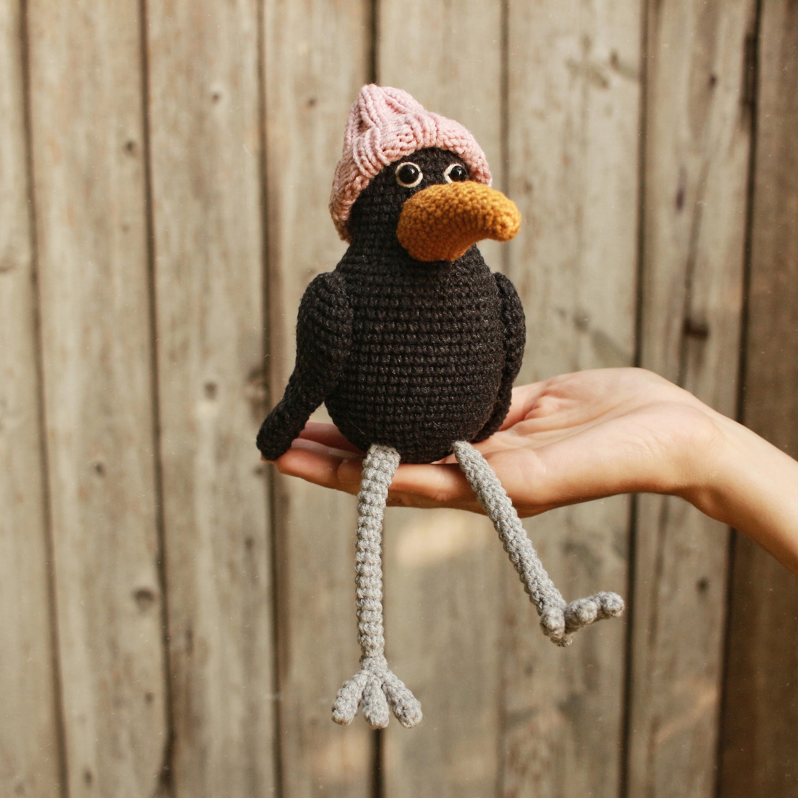 Raven, Raven Toy, Raven Amigurumi, Raven Bird, Crochet Bird, Bird Toy ...