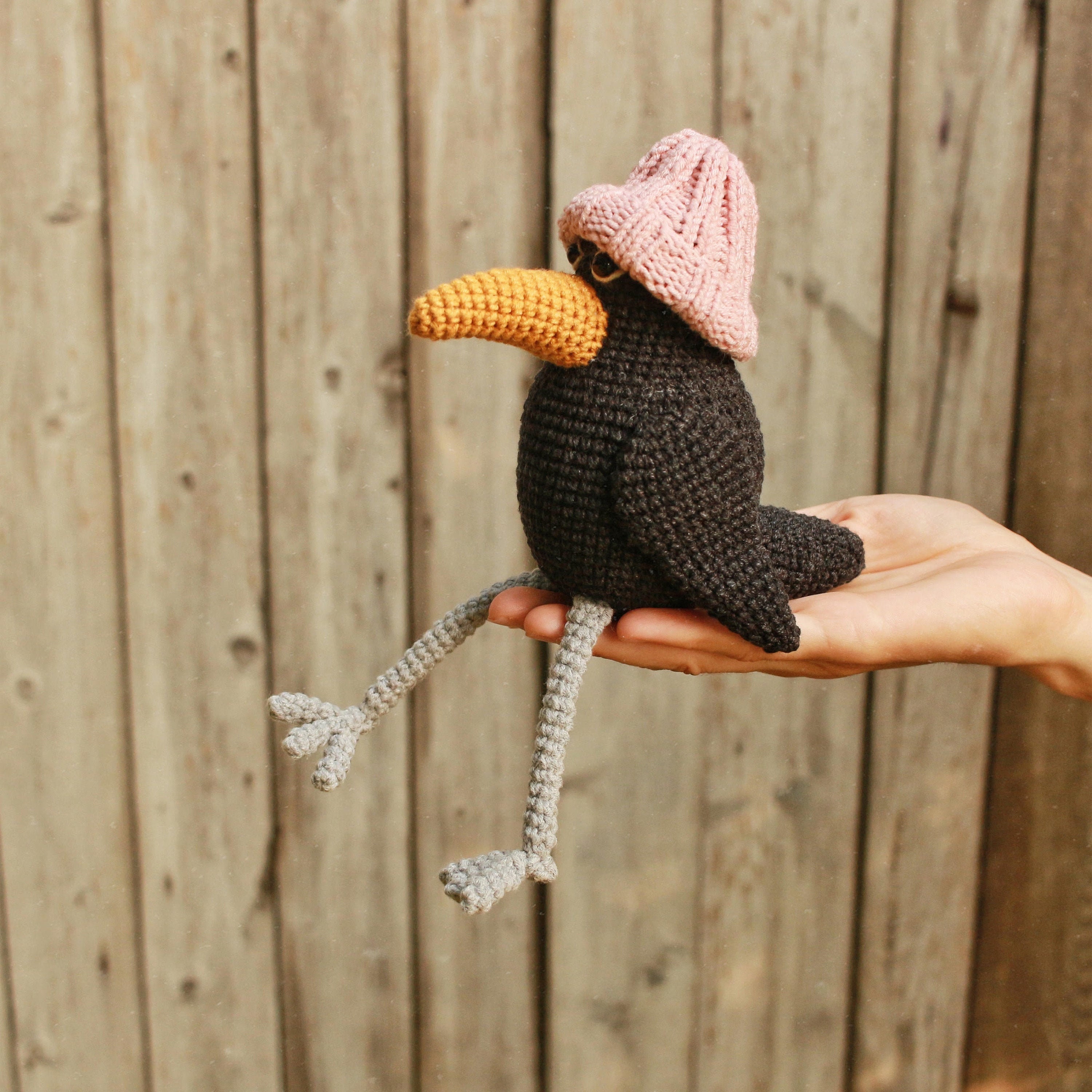 Raven, Raven Toy, Raven Amigurumi, Raven Bird, Crochet Bird, Bird Toy ...