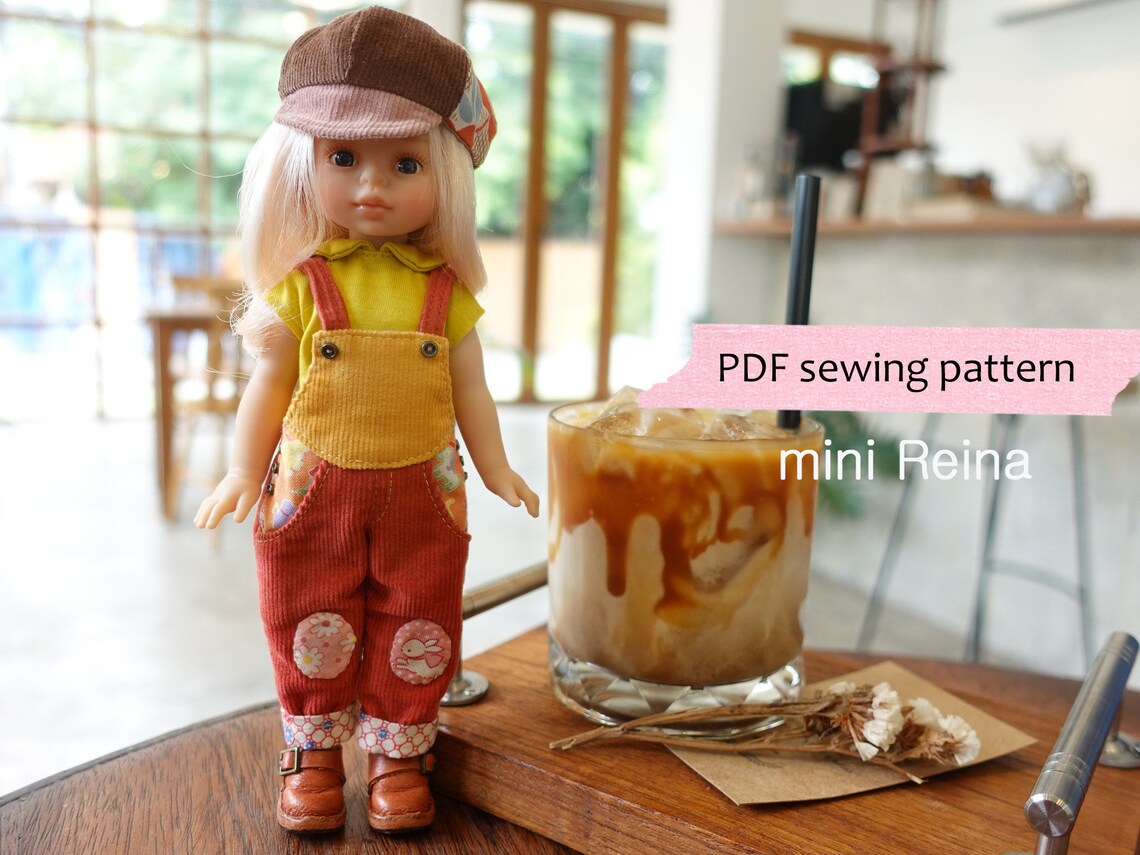 PDF Doll Clothes Pattern : Overall Set / Paola Reina Mini - Etsy