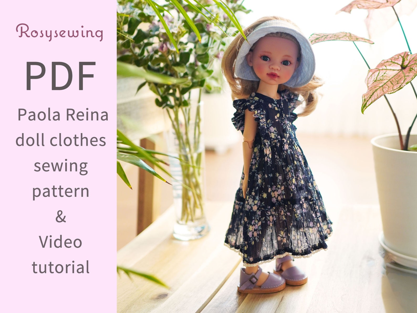 PDF Doll Clothes Sewing Pattern & Video Tutorial : April Dress | Etsy
