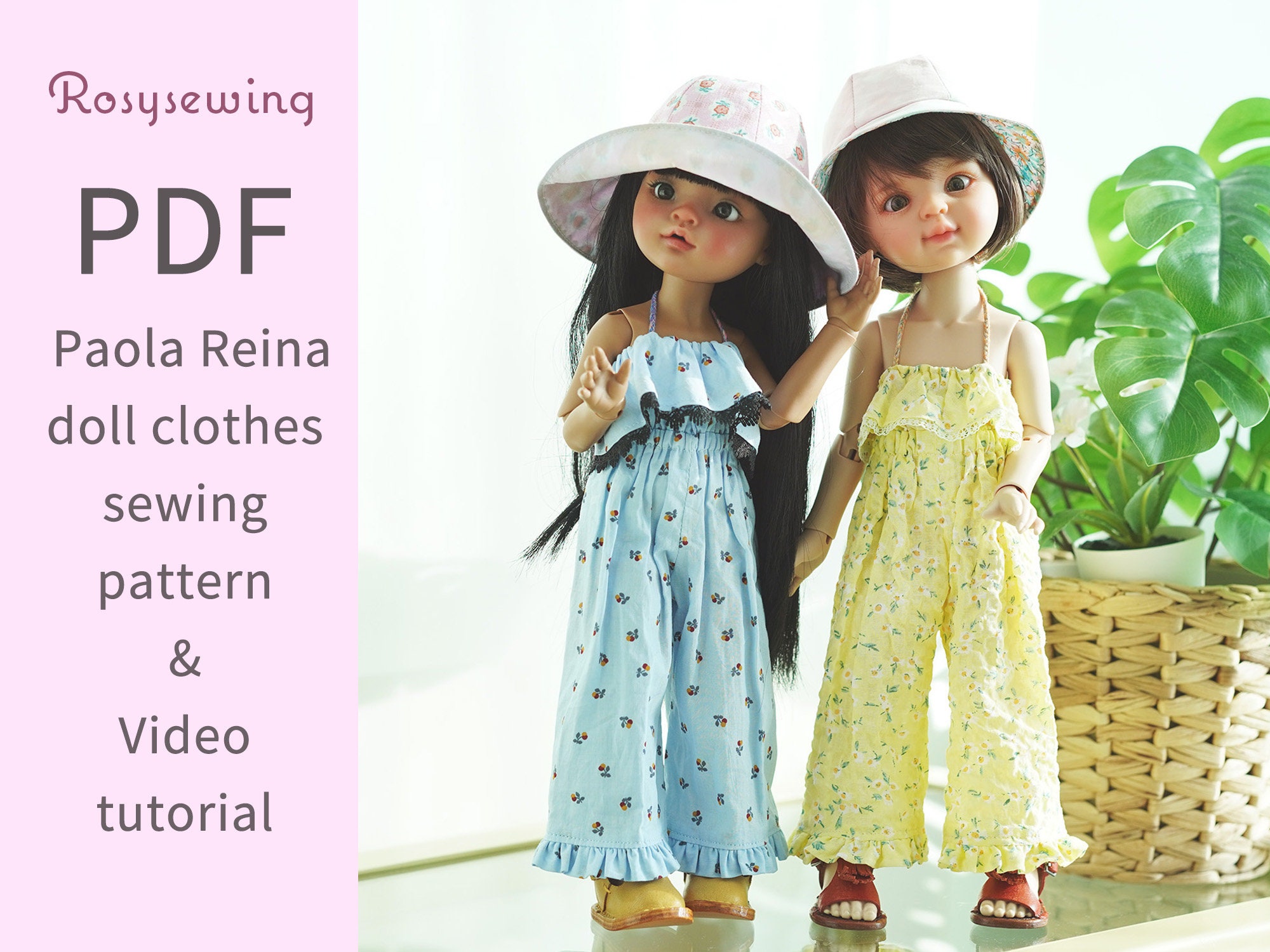 PDF Doll Clothes Sewing Pattern & Video Tutorial : Tubetop - Etsy