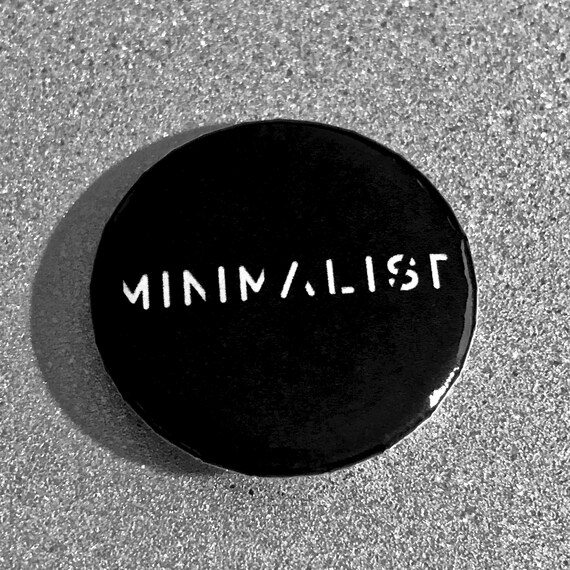Minimalist Black and White Pin | Etsy