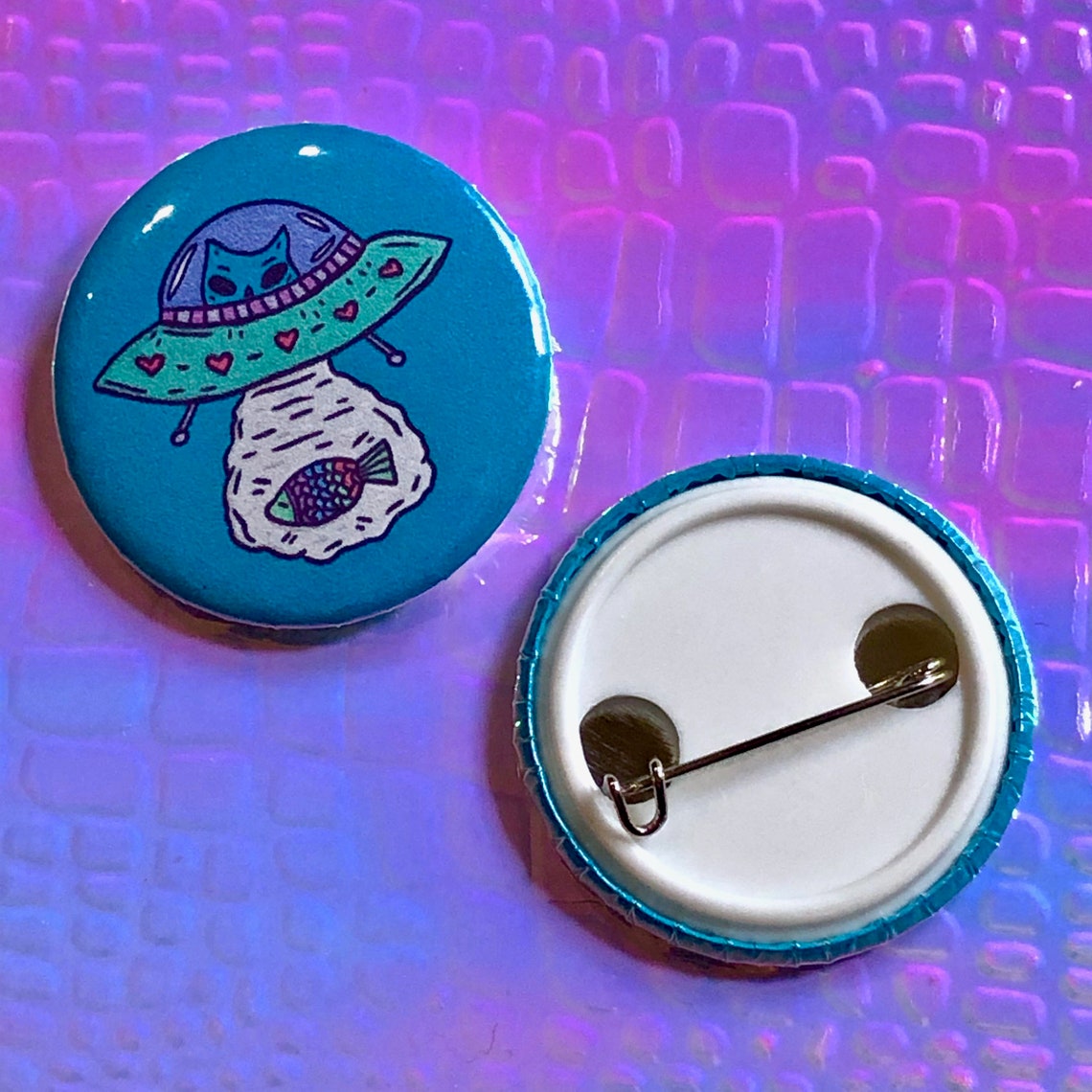 Space Cat Snack Pin - Etsy
