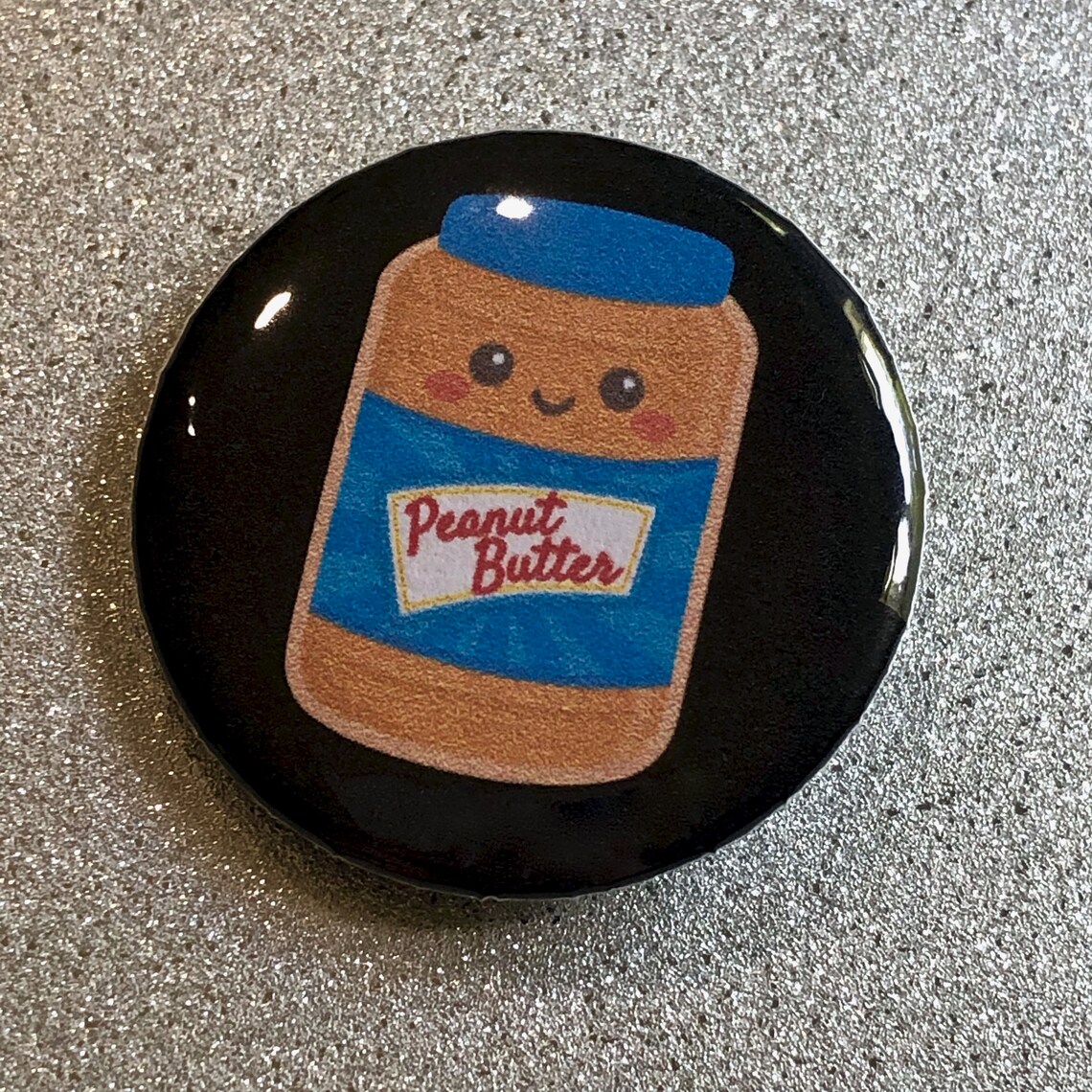 Kawaii Peanut Butter Pin | Etsy