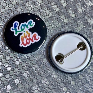 Love is Love Rainbow Pride Pin - Etsy
