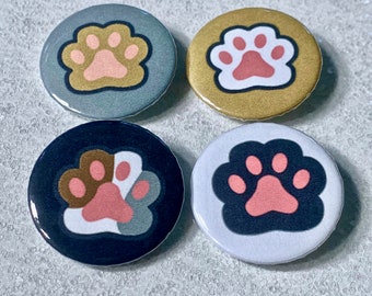 Paw Print Heart Tac Pins for Animal Rescue Fundraising, Animal Lovers ...