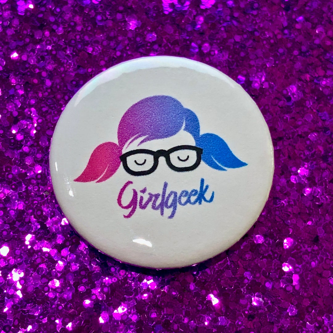 Girl Geek Pin - Etsy