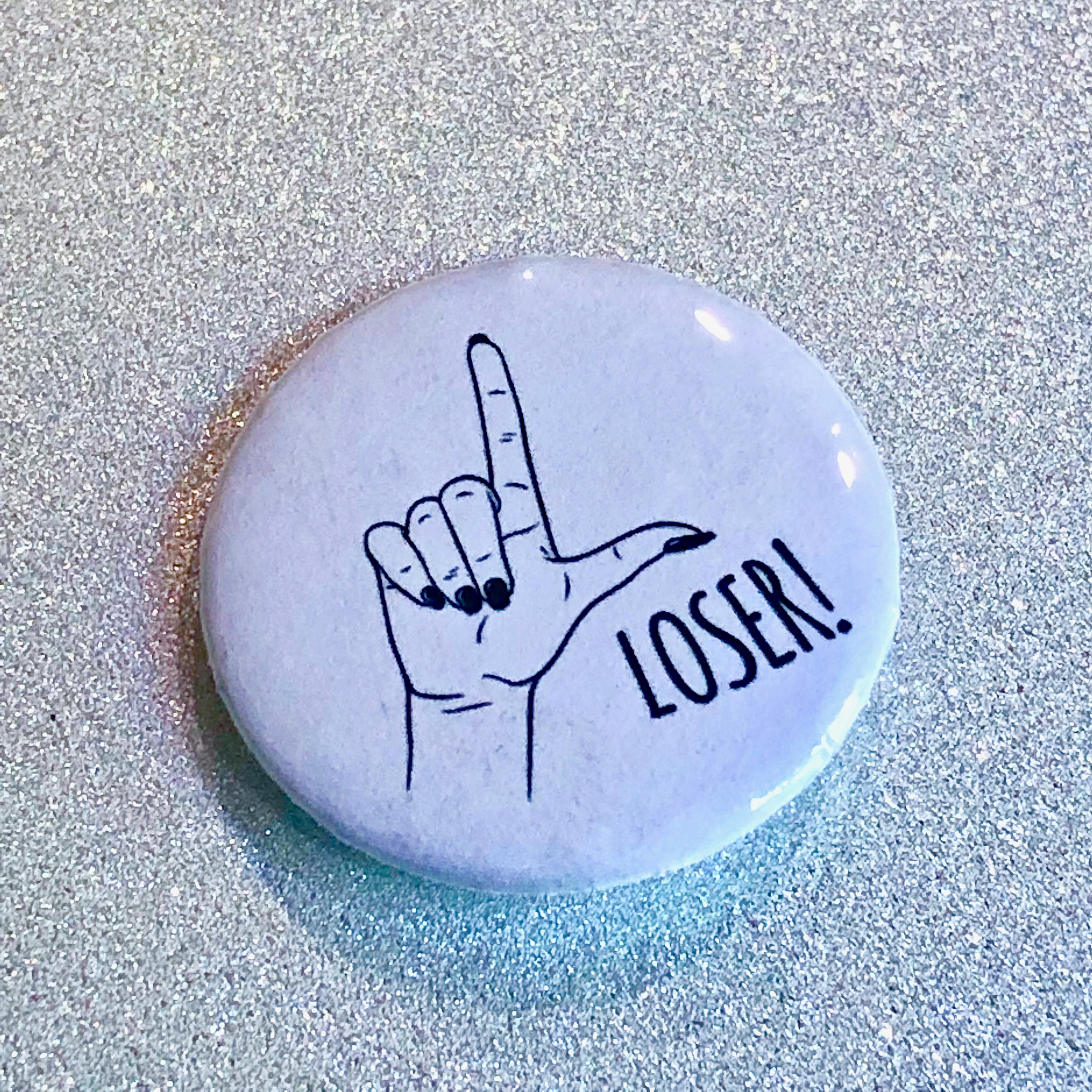 Loser Sign Language Pin - Etsy