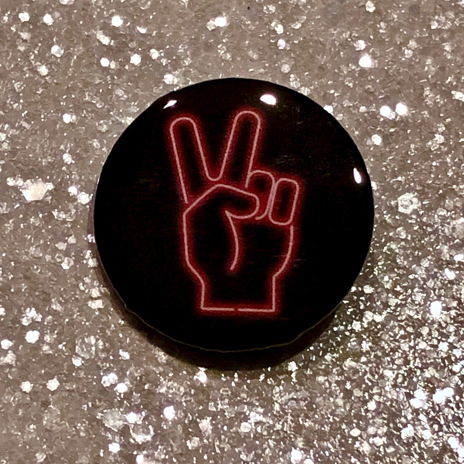 Peace Love and Neon Pin - Etsy