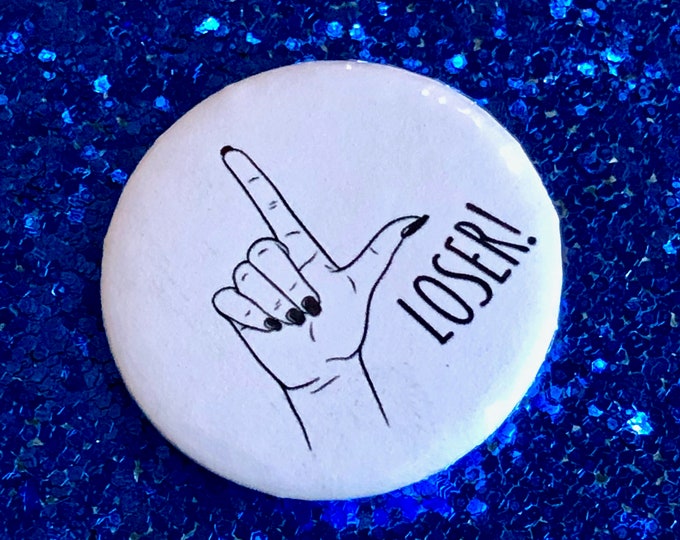 Loser Lover Embroidered Iron on Patch,cool Patches, Black and White ...