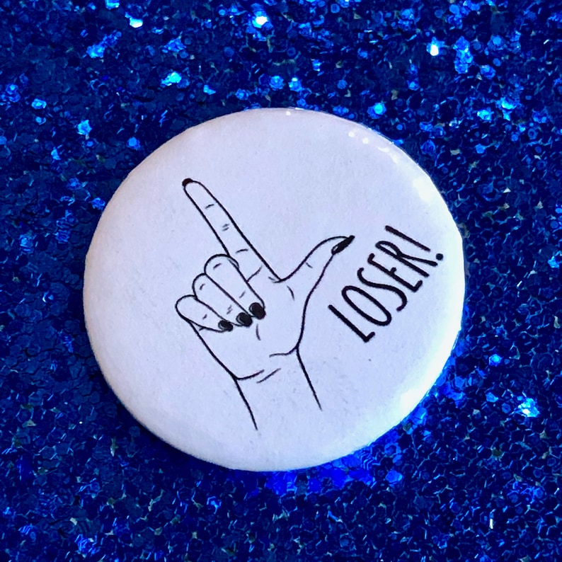 Loser Sign Language Pin - Etsy