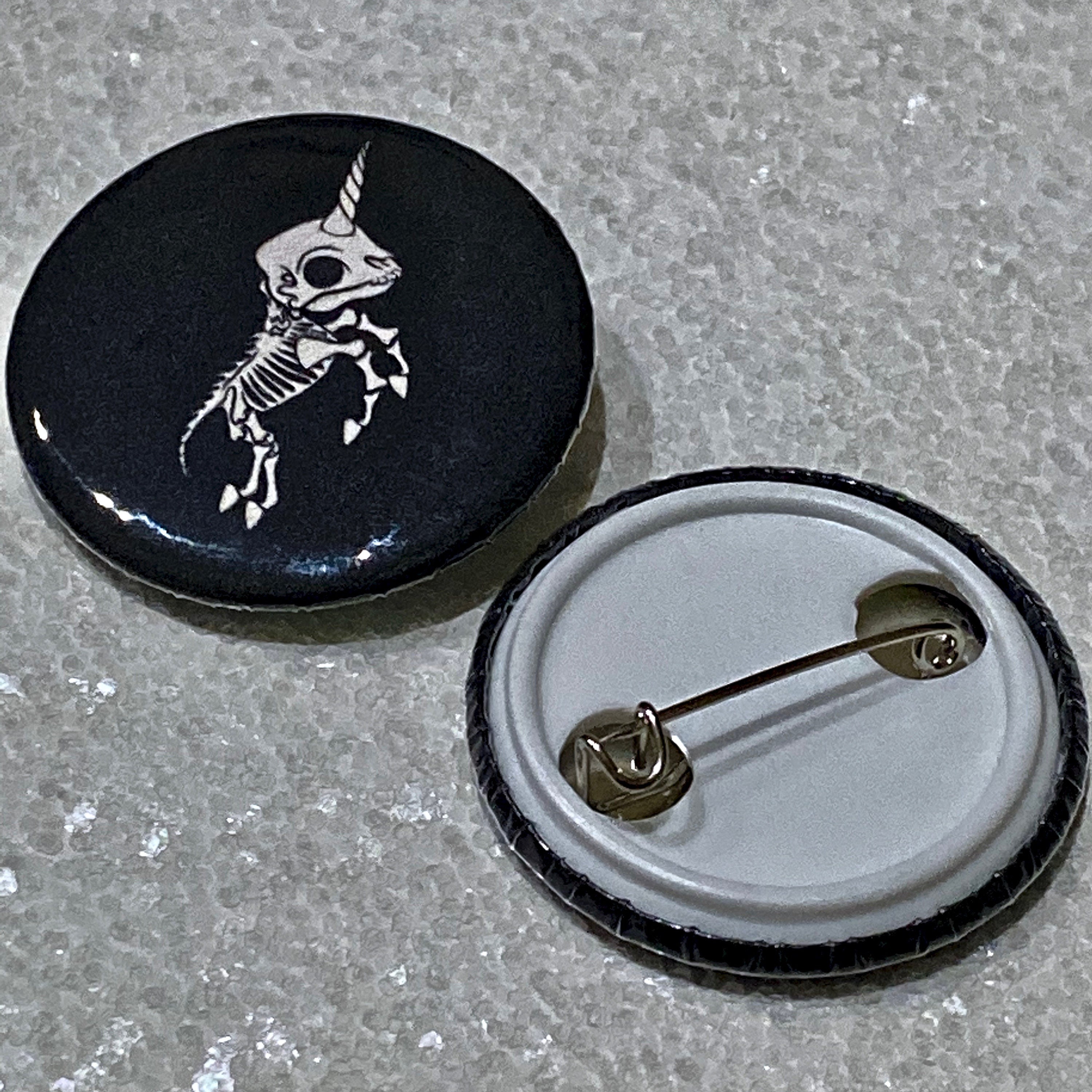 Cute Unicorn Skeleton Pin - Etsy