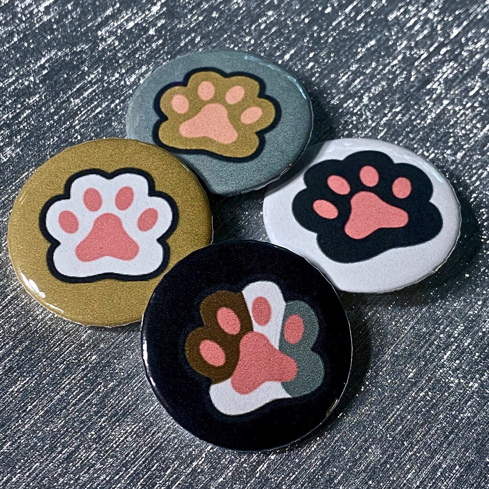 Paw Print Pin Pack | Etsy