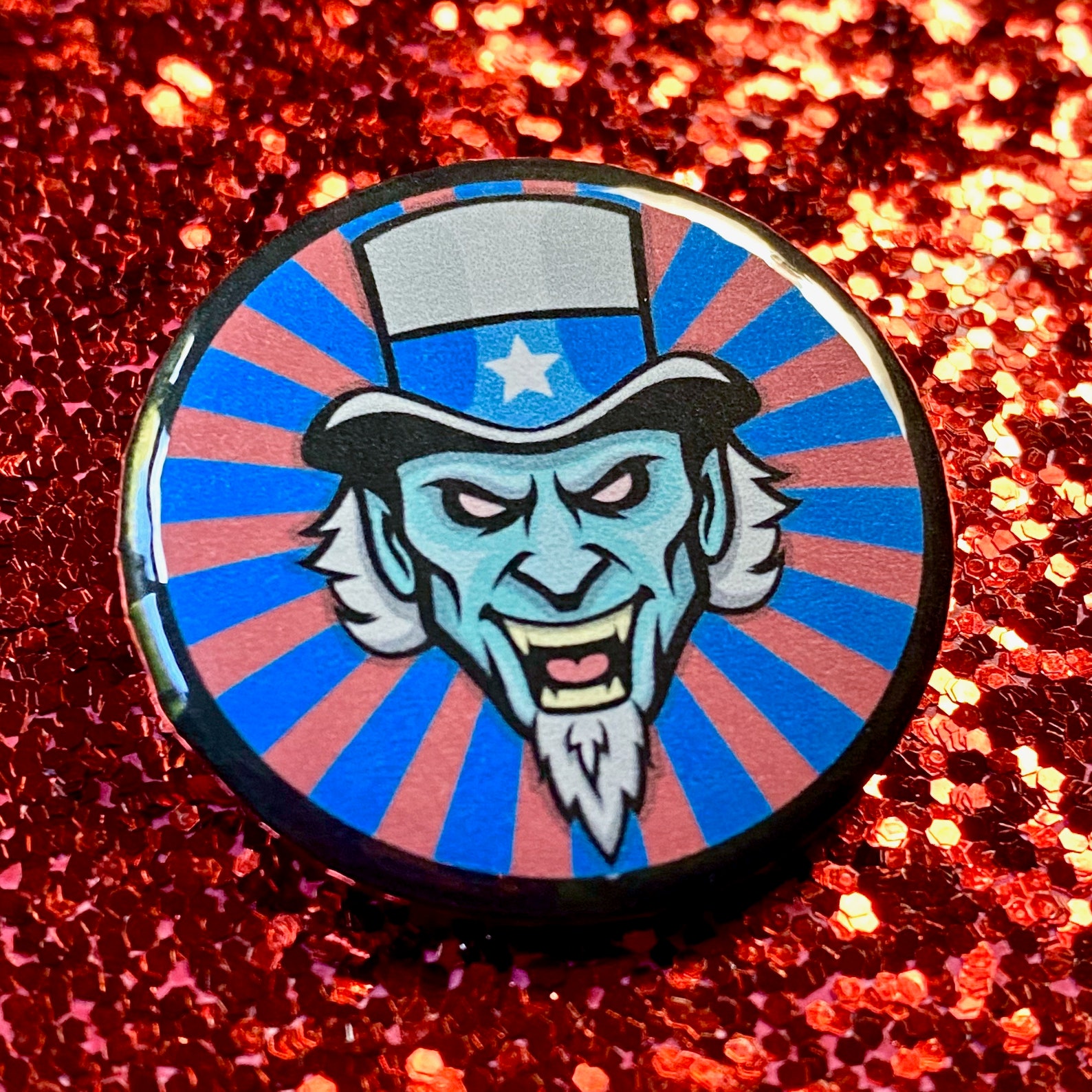 Zombie Uncle Sam Pin de votación - Etsy España