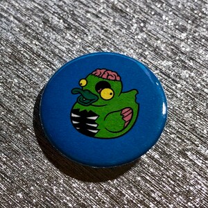 Cute Zombie Rubber Ducky Pin - Etsy