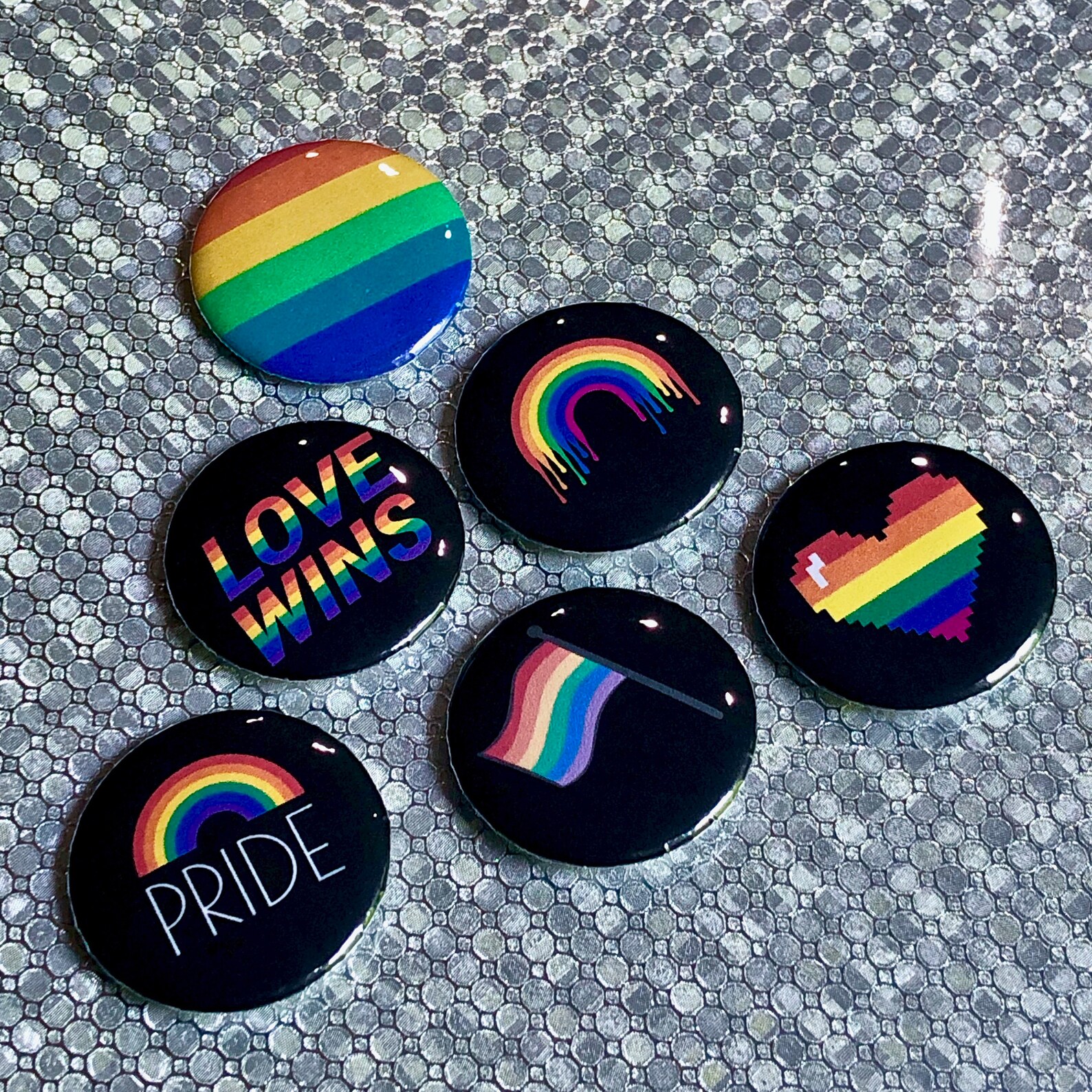 Gay Pride Rainbow Pin Pack - Etsy