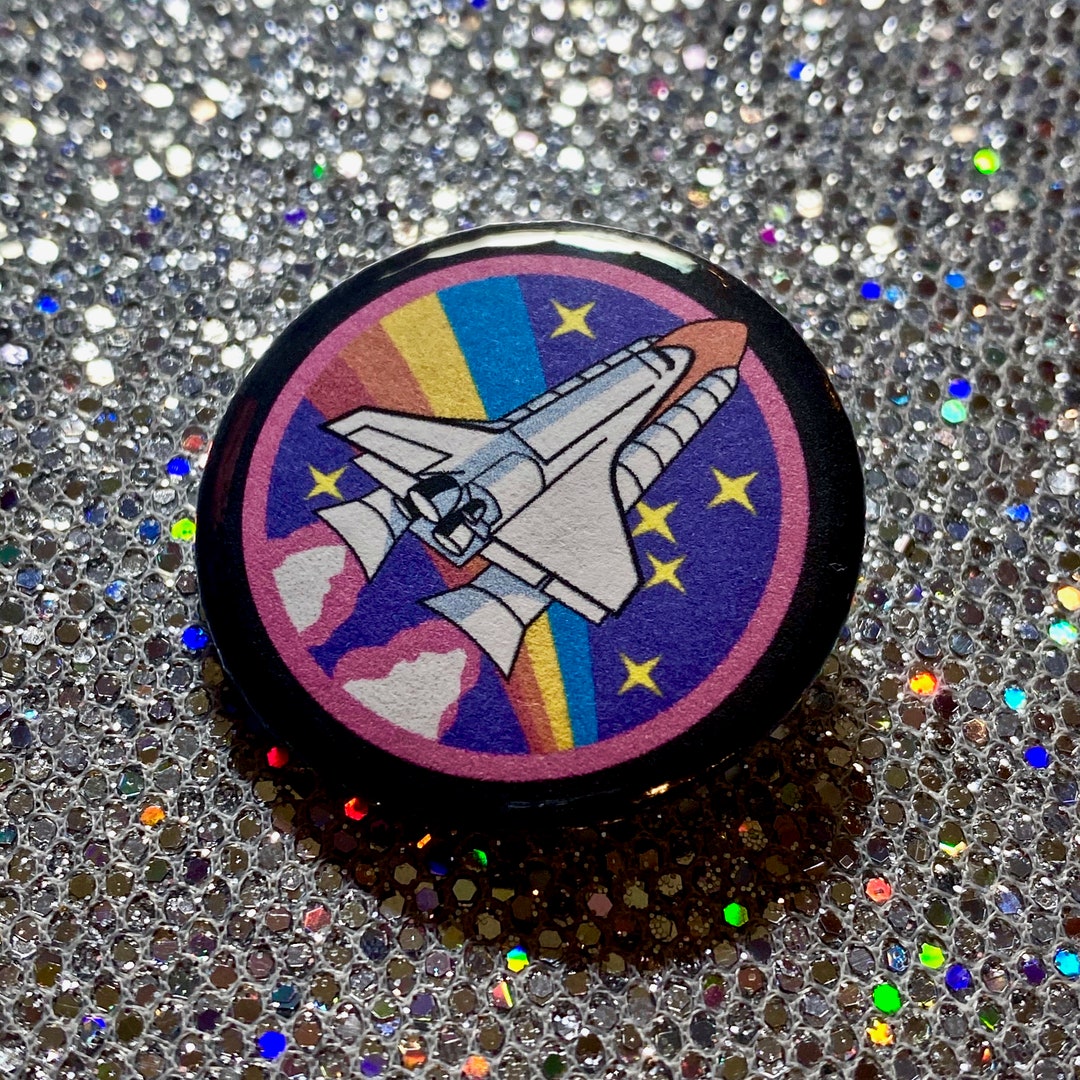 Shoot for the Stars Pink Space Pin - Etsy