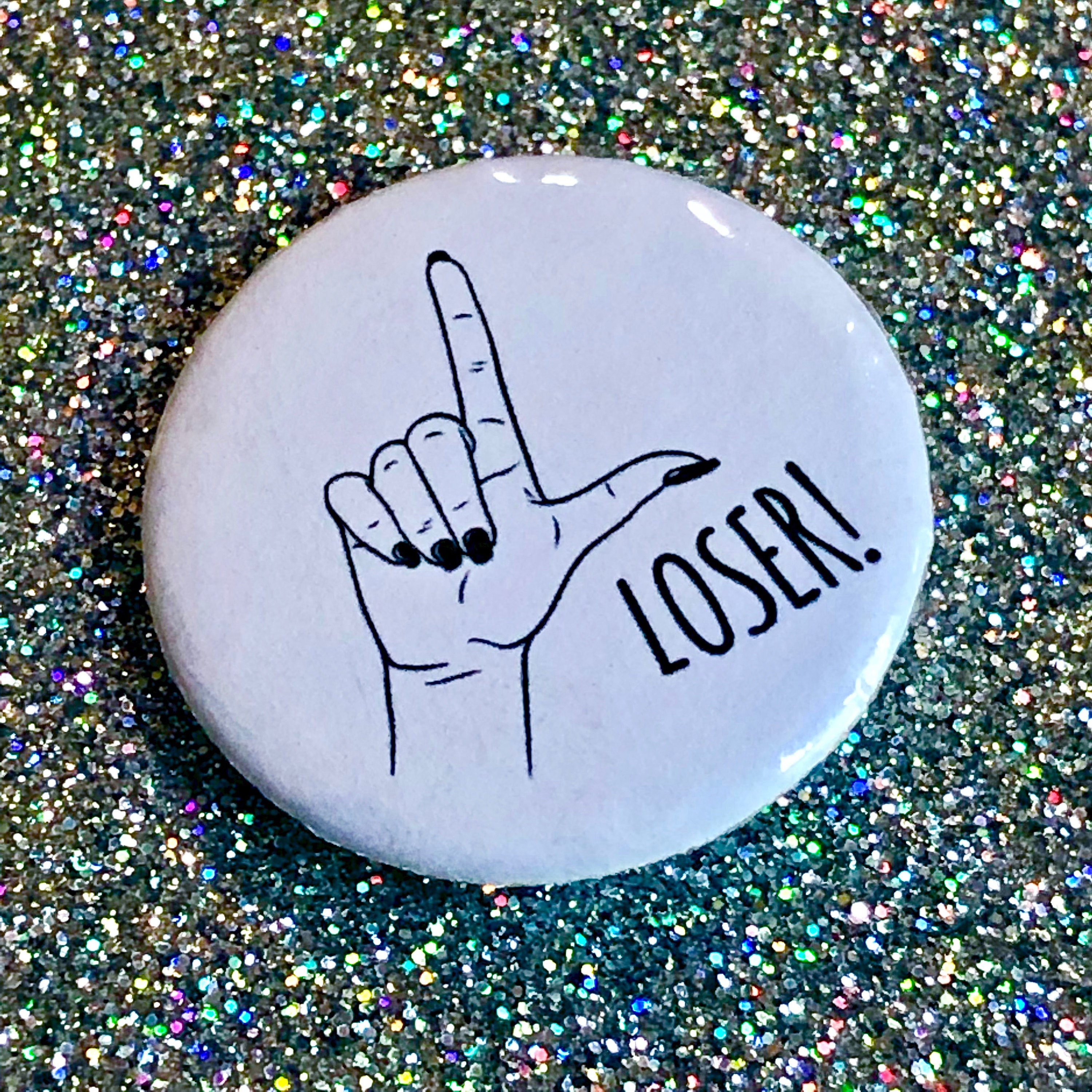 Loser Sign Language Pin - Etsy