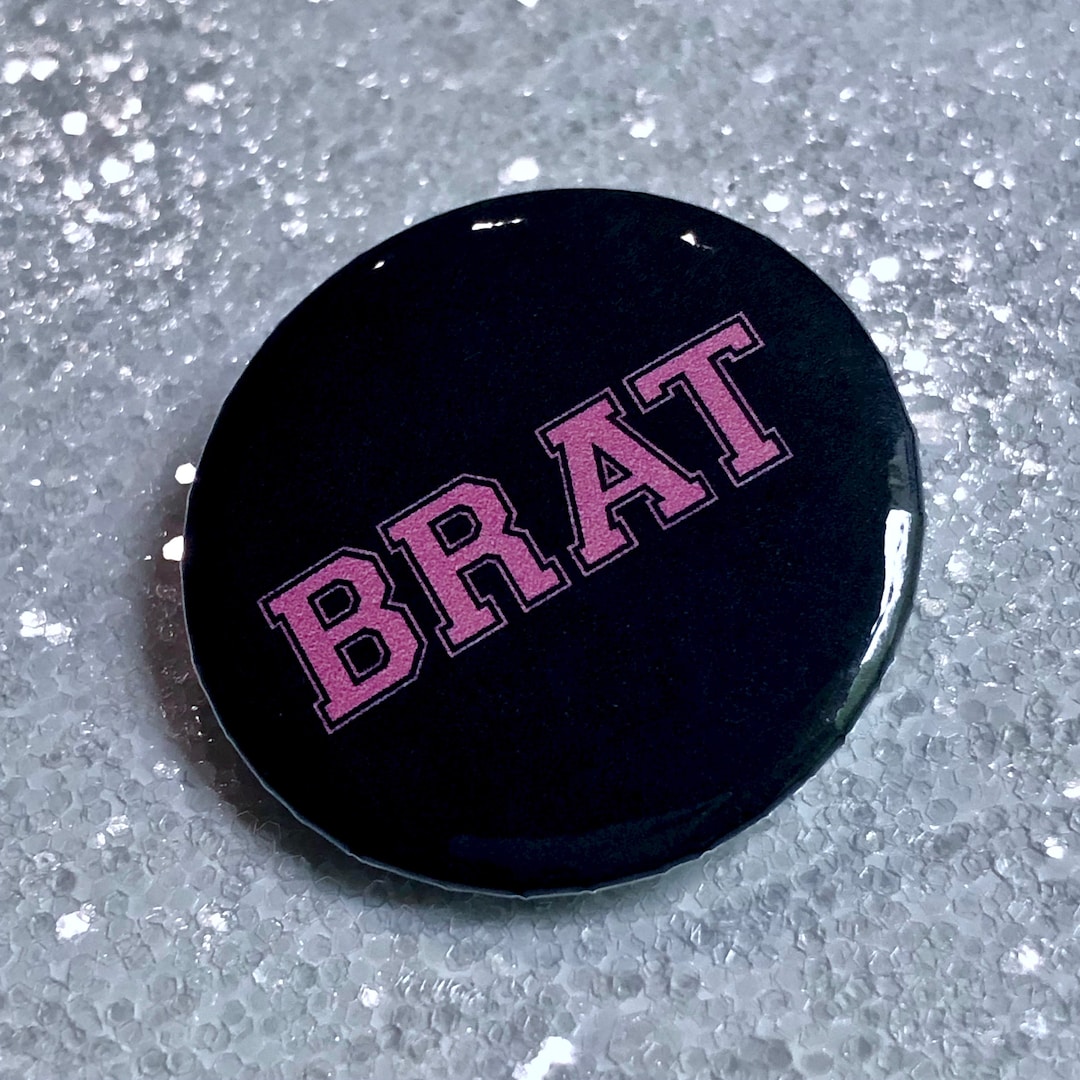 Pink Brat Pin - Etsy