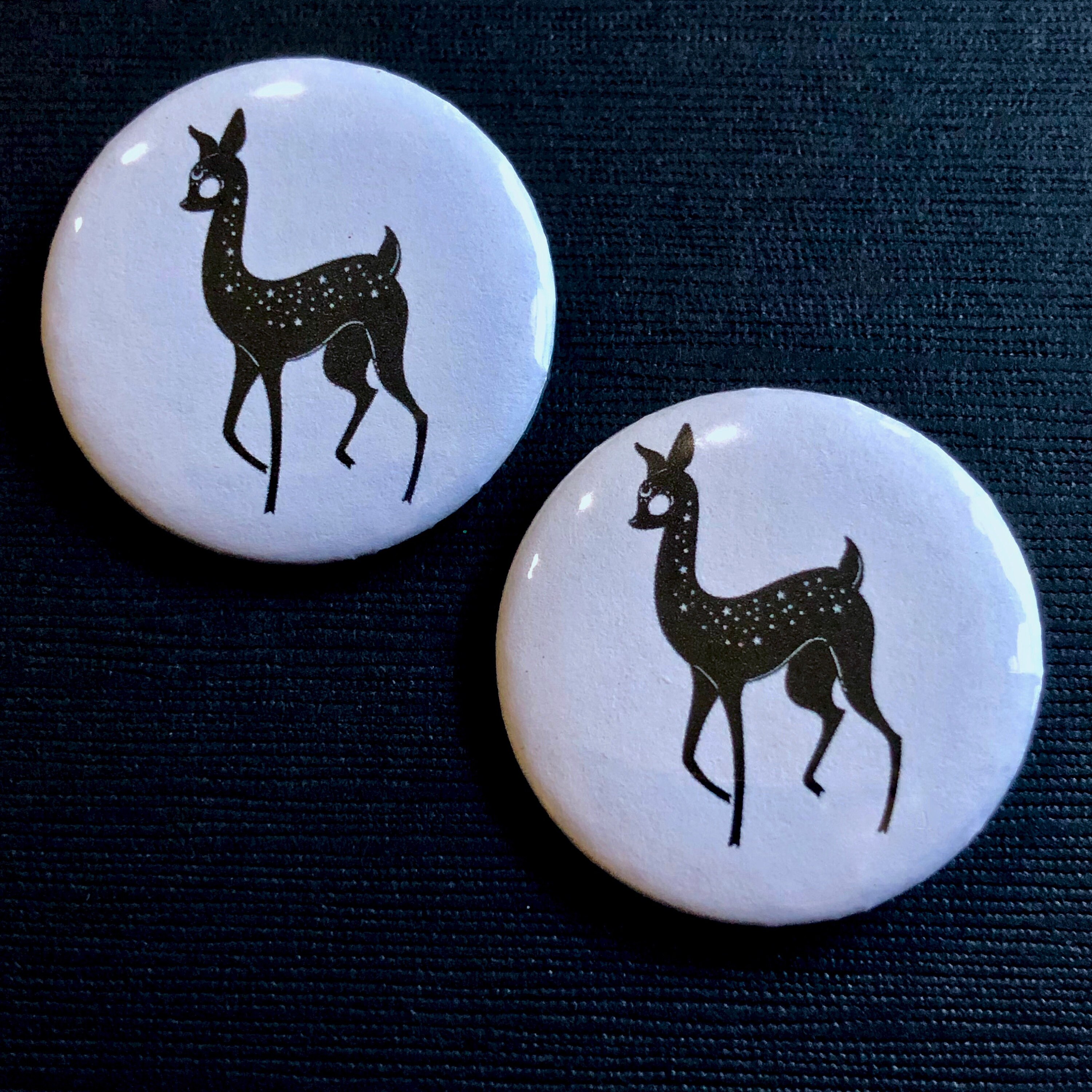 Magical Space Deer Pin - Etsy