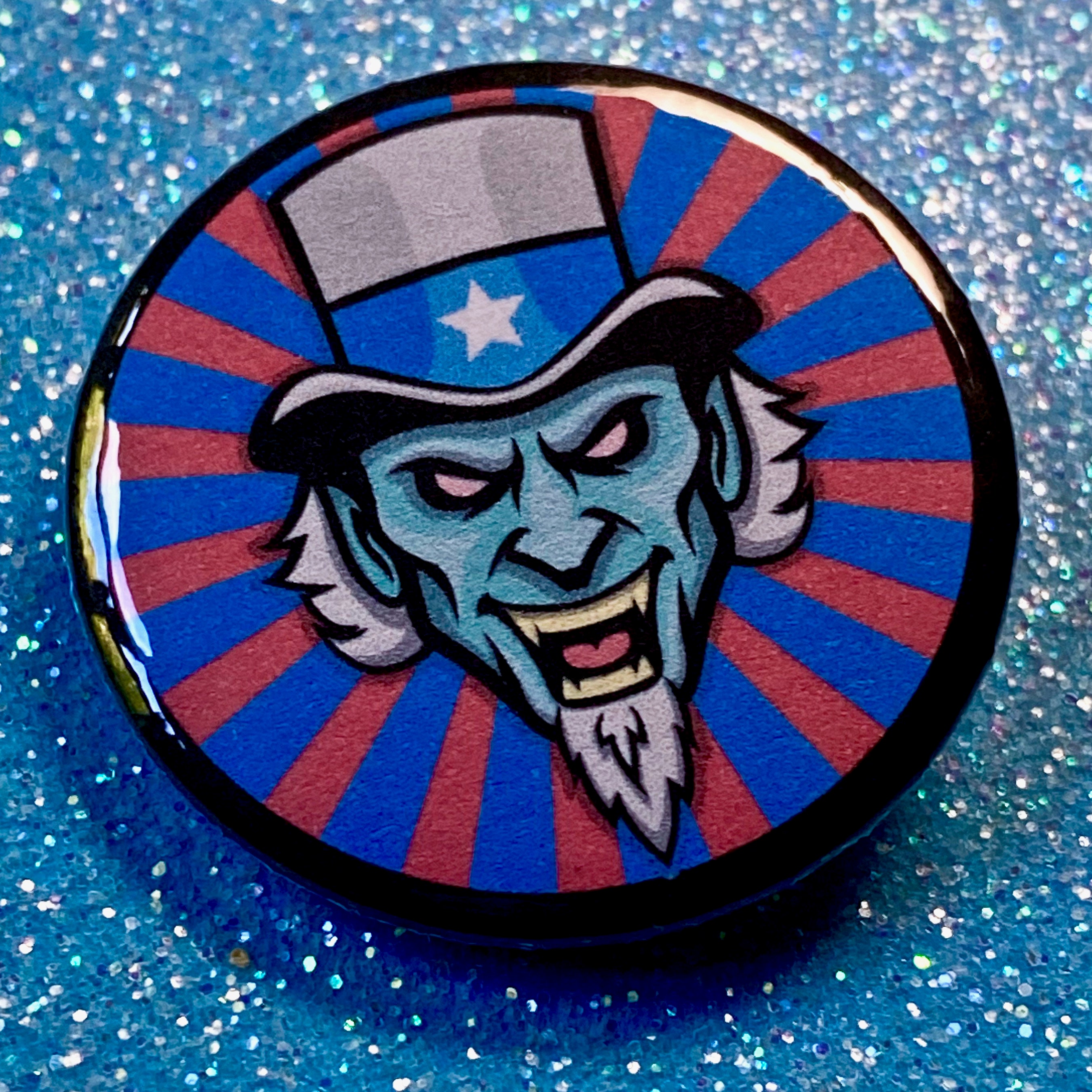 Zombie Uncle Sam Pin de votación | Etsy