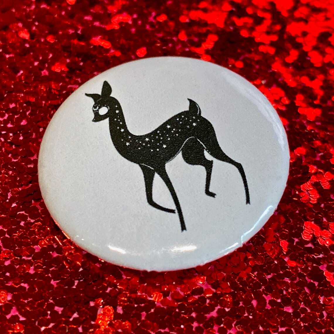 Magical Space Deer Pin - Etsy