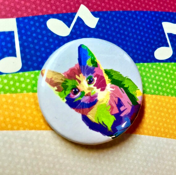 Retro Cat Pin | Etsy
