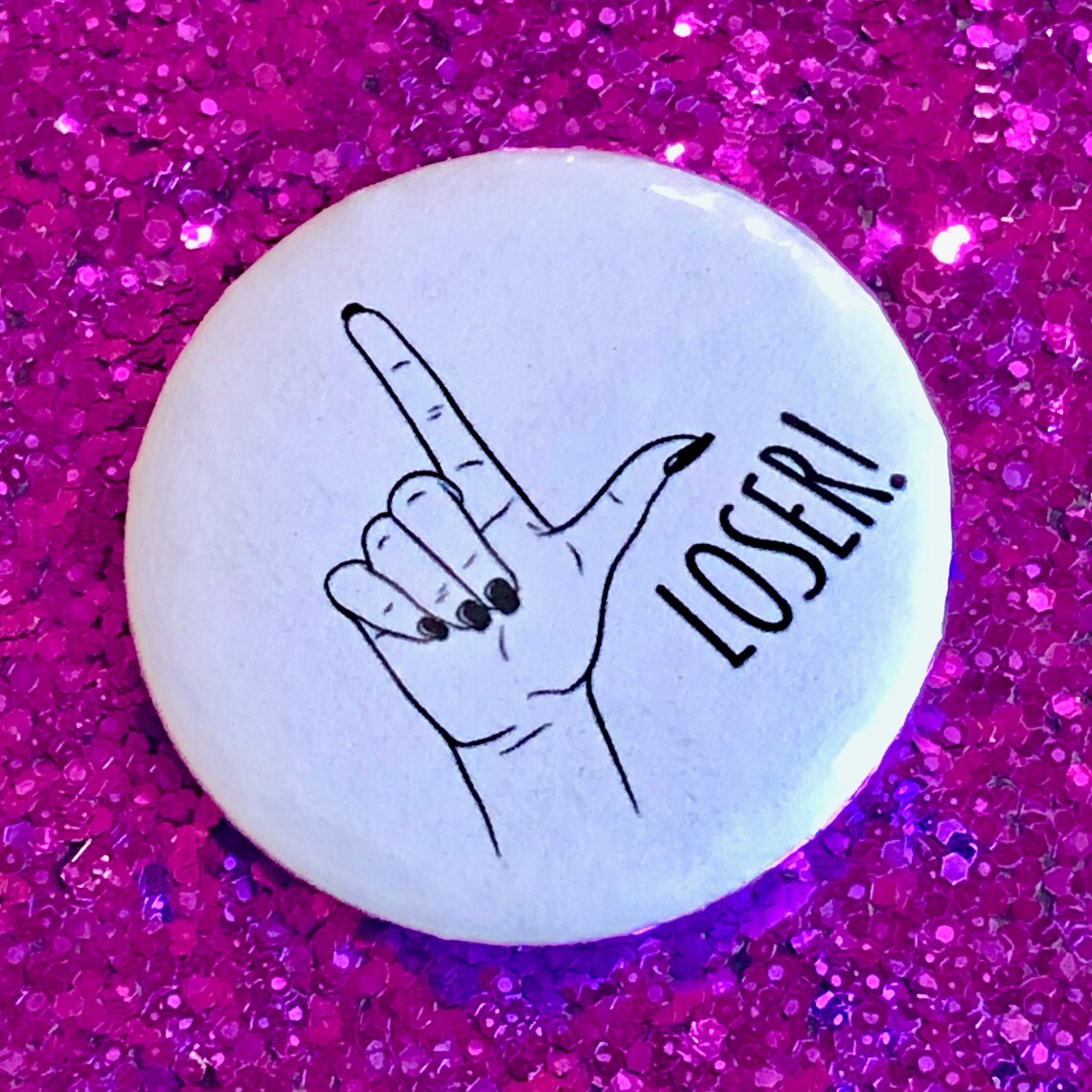 Loser Sign Language Pin - Etsy