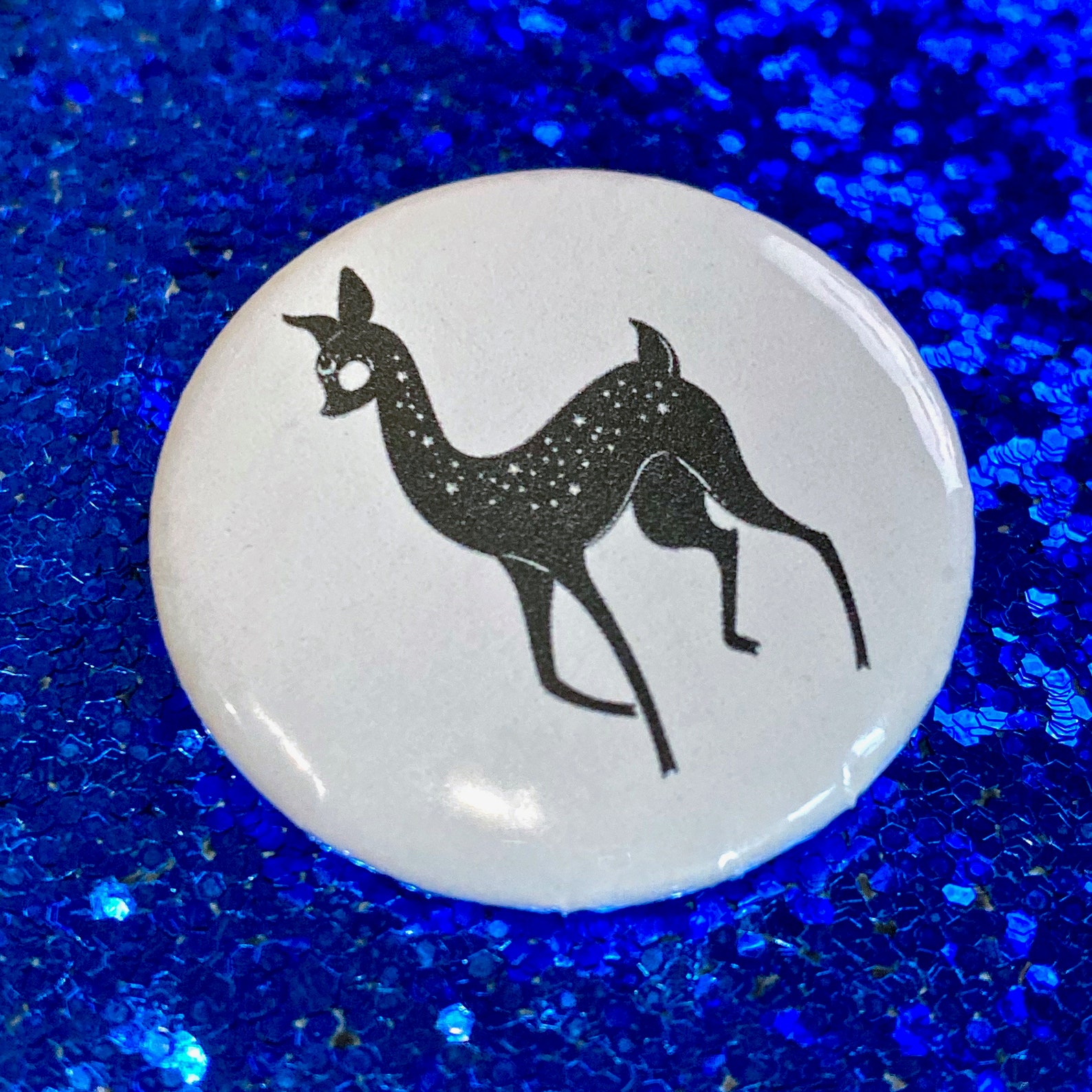 Magical Space Deer Pin - Etsy