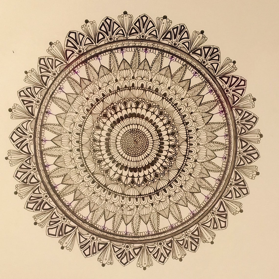 Mandala off Centre Frame. Mandala Frame. Wall Hanging Wall Decor Wall ...