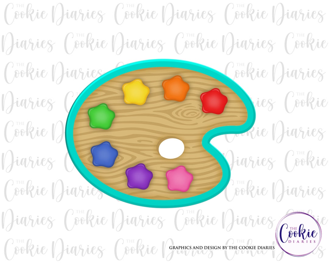 Paint Palette Cookie Cutter - Etsy