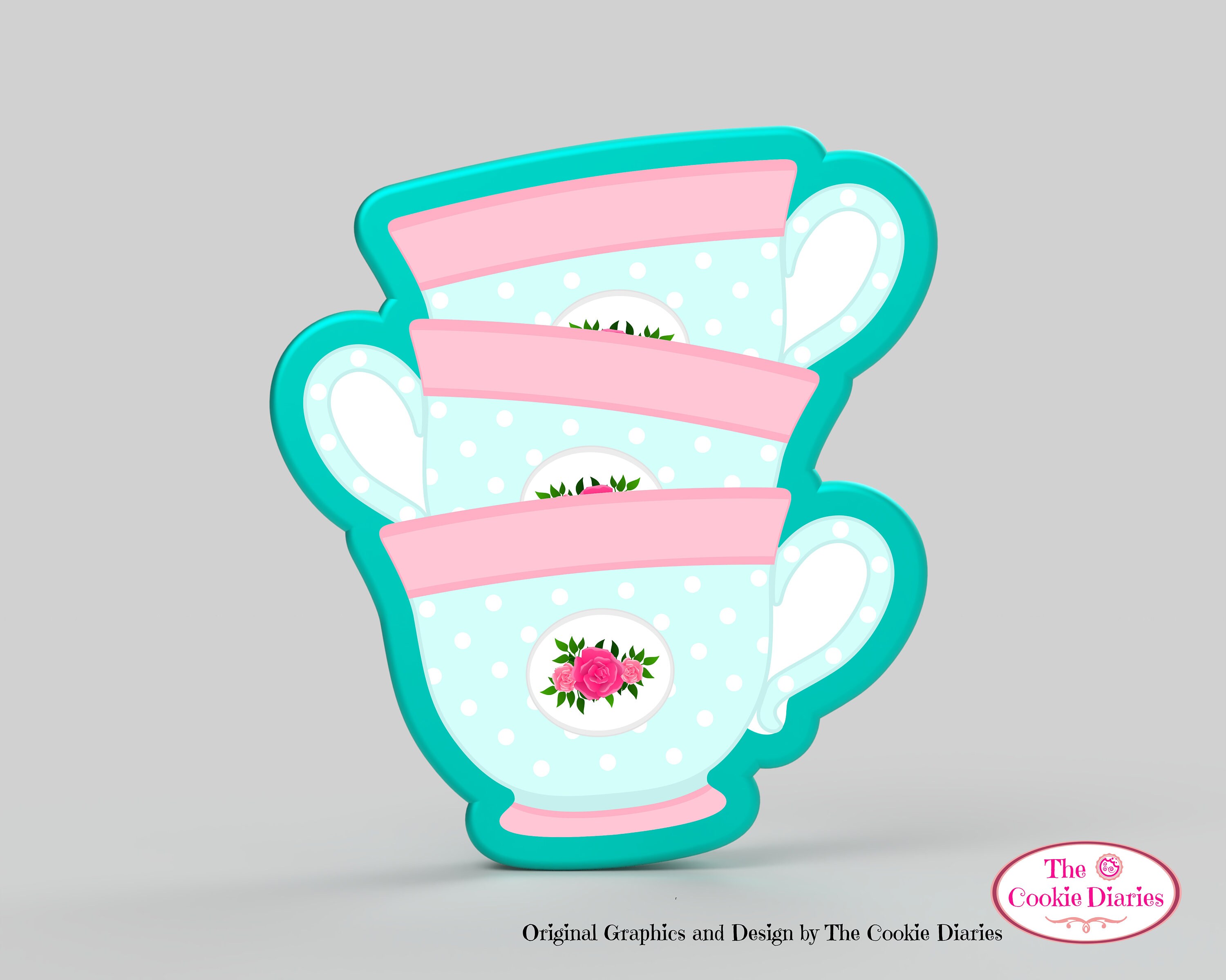 Teacup Stack Clipart