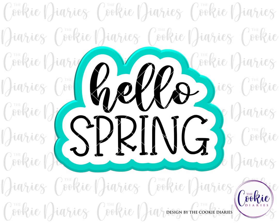 Hello Spring Cookie Cutter - Etsy