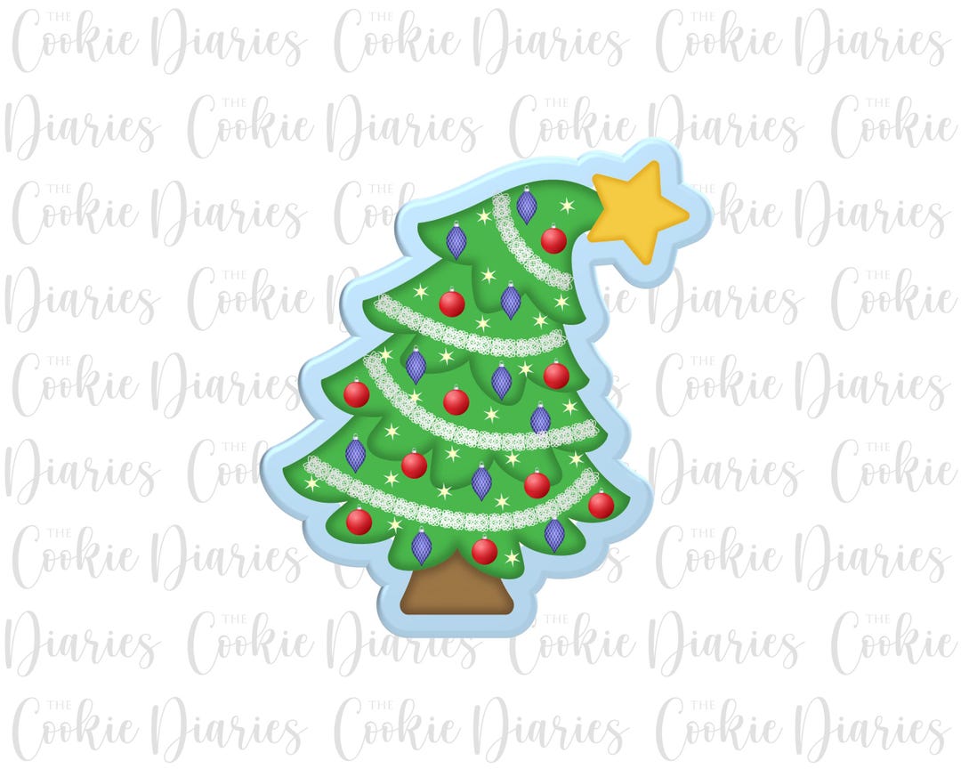 Wonky Christmas Tree Cookie Cutter - Etsy