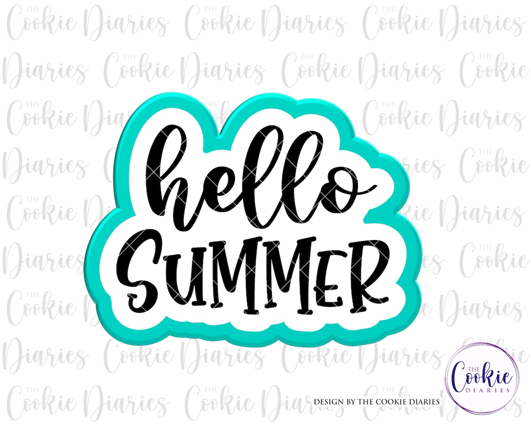 Hello Summer Cookie Cutter - Etsy